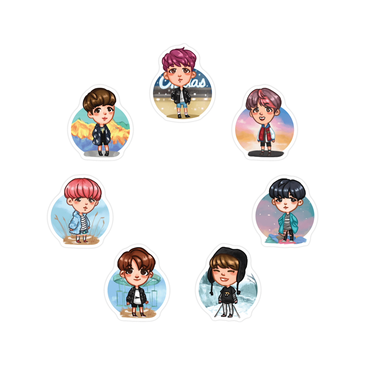 Stiker K-pop BTS – Part 3 – Agette
