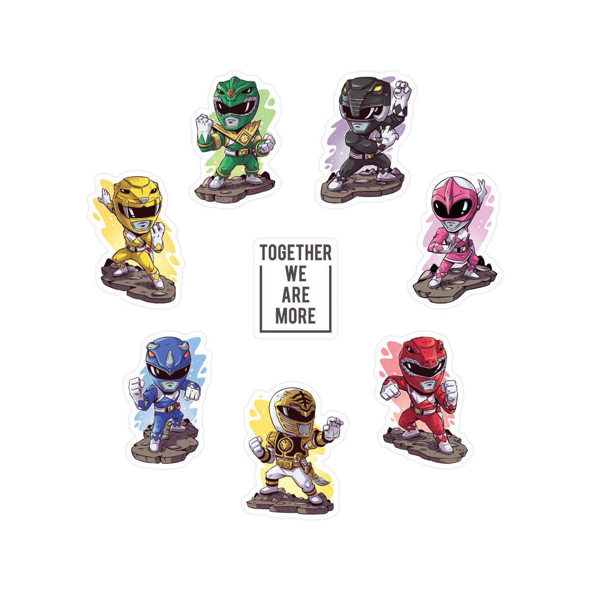 Stiker Power Rangers – Agette