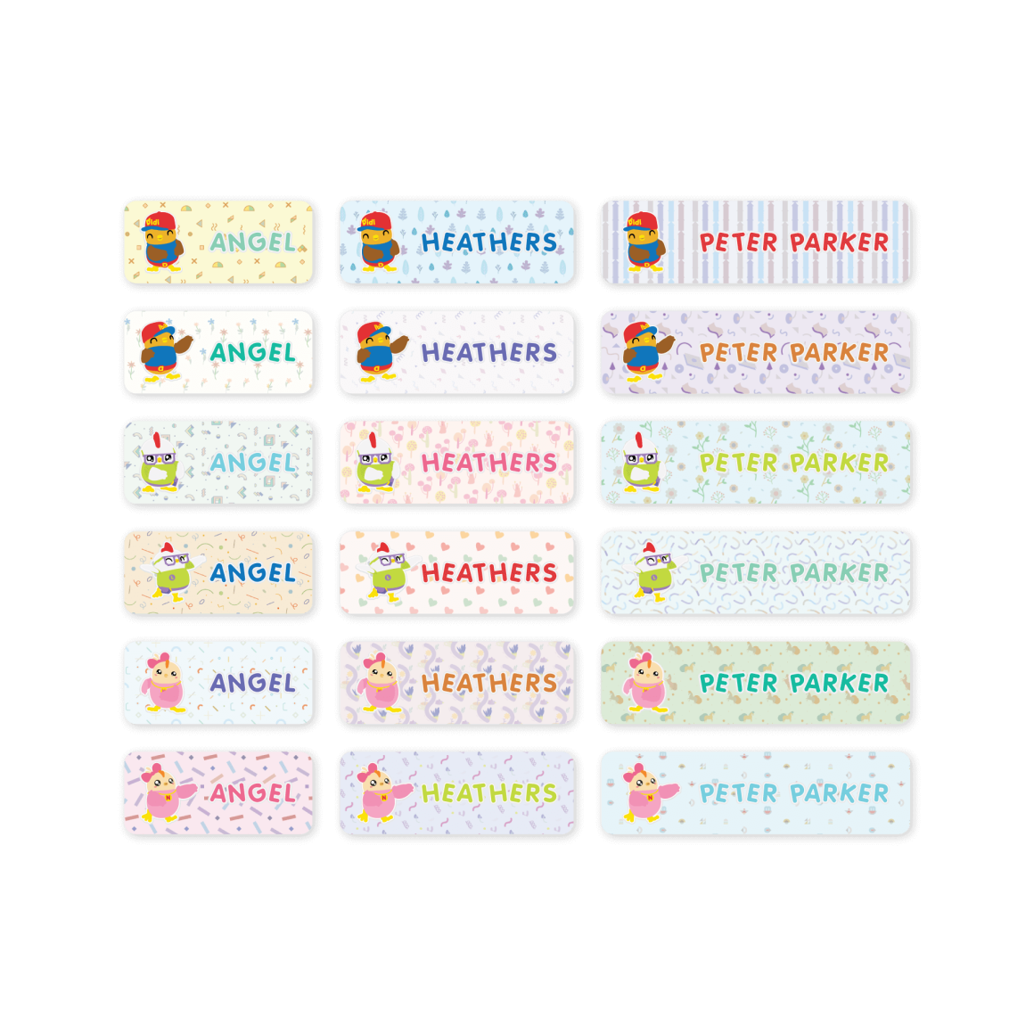 Stiker label nama Didi and Friends – Agette