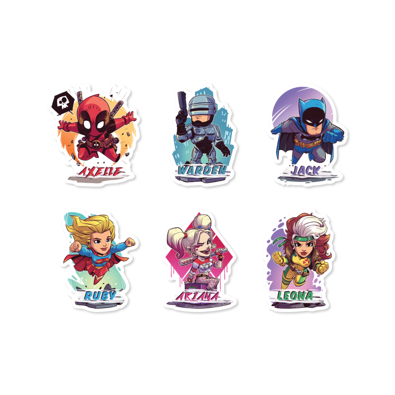 Stiker label nama Superhero (Part 1) – Agette